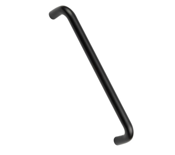 D Shape Pull Door Handles With Bolt Matt Black 300 x 19 mm JMB119C ...