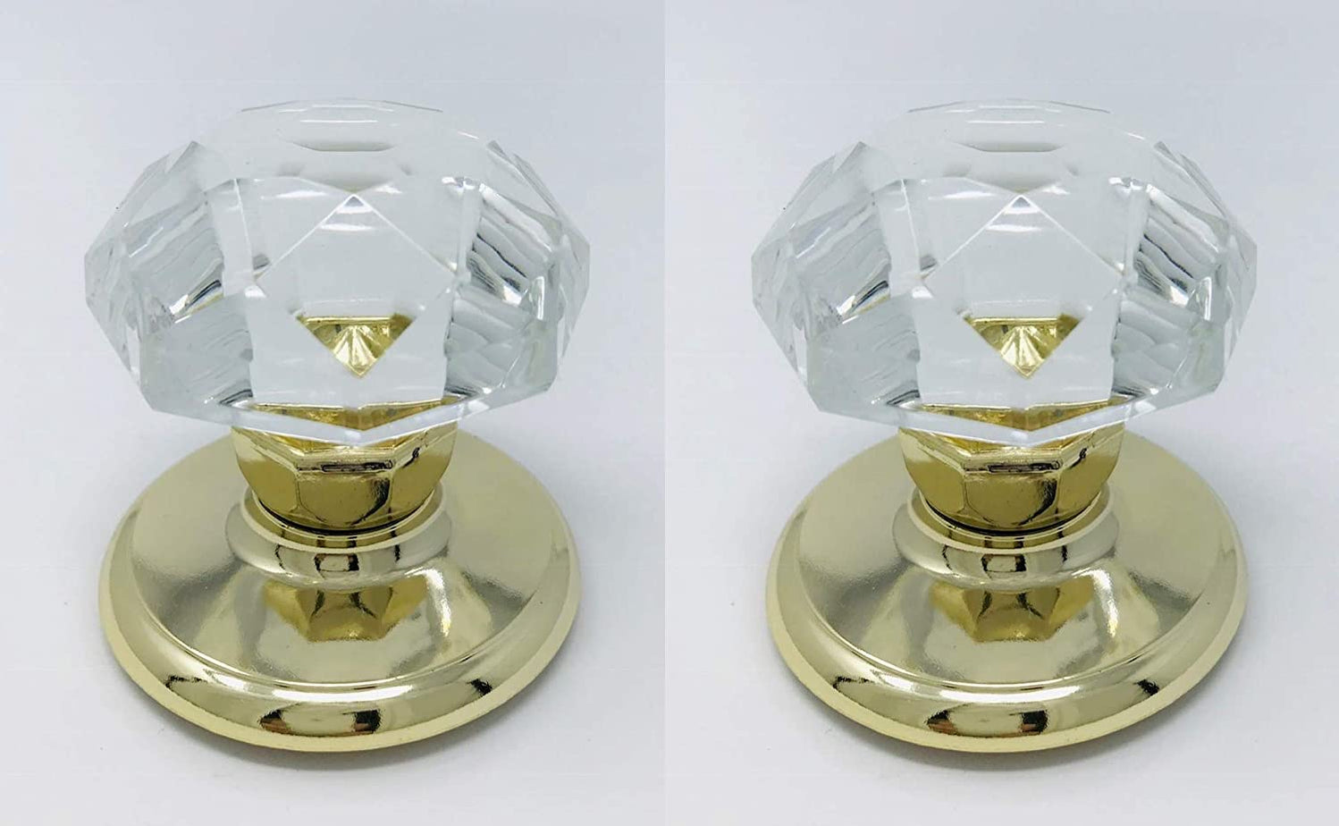 Gainsborough Sonata Crystal Passage Door Knob Set (Imported from Austr — DoorHandles.co.uk