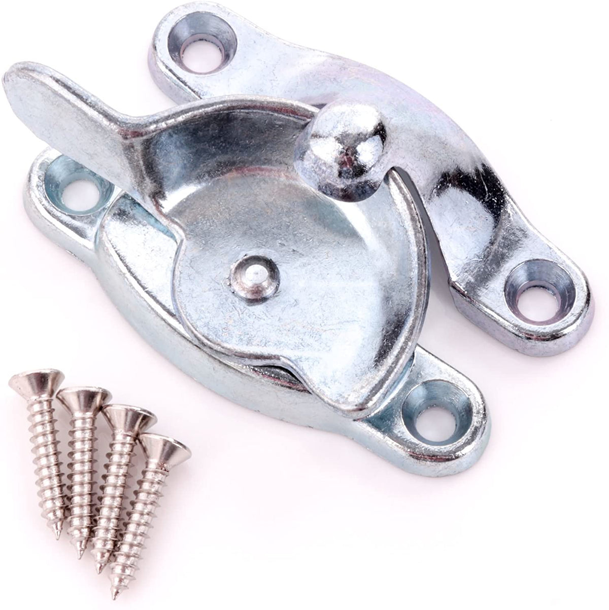 Sash Window Fitch Fastener - Silver Turn Latch/Catch Fixings ...