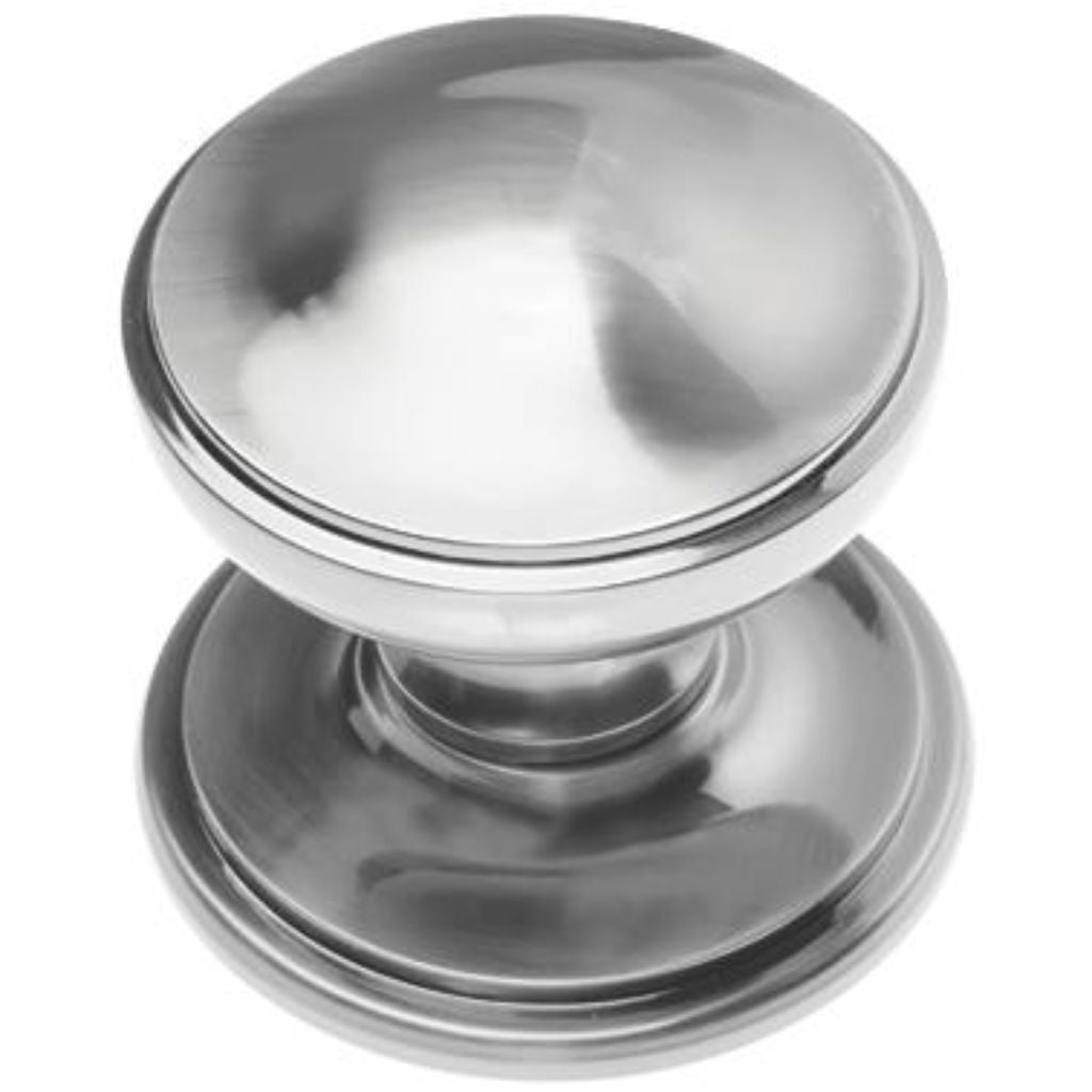 Prima Pewter Princess Round Centre Door Knob 3" — DoorHandles.co.uk